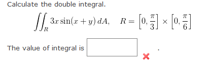 Solved Calculate the double integral. | Chegg.com