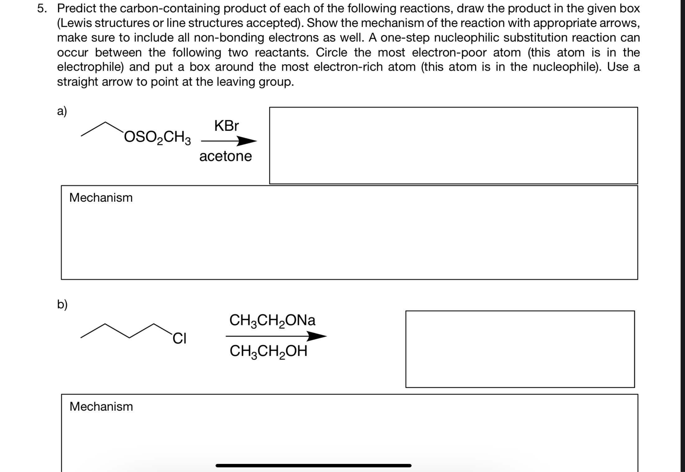 Solved Predict the carbon-containing product of each of the | Chegg.com