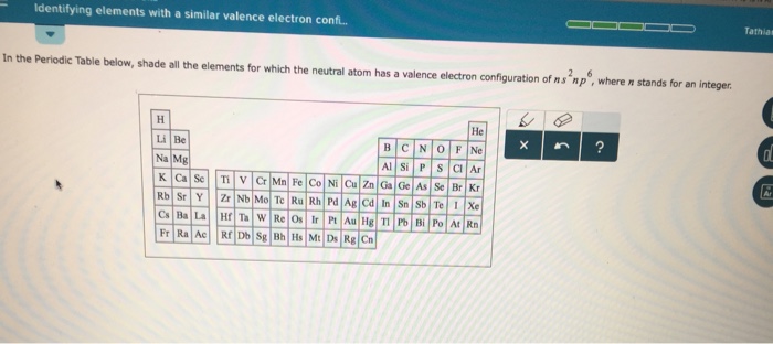 Solved Tathias Identifying elements with a similar valence | Chegg.com