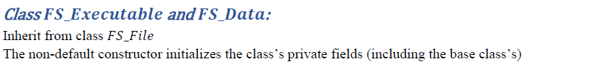 Class FS_Directory : Inherits from class FS_Entry The | Chegg.com