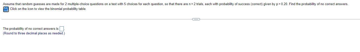 Solved Click on the icon to view the binomial probability | Chegg.com
