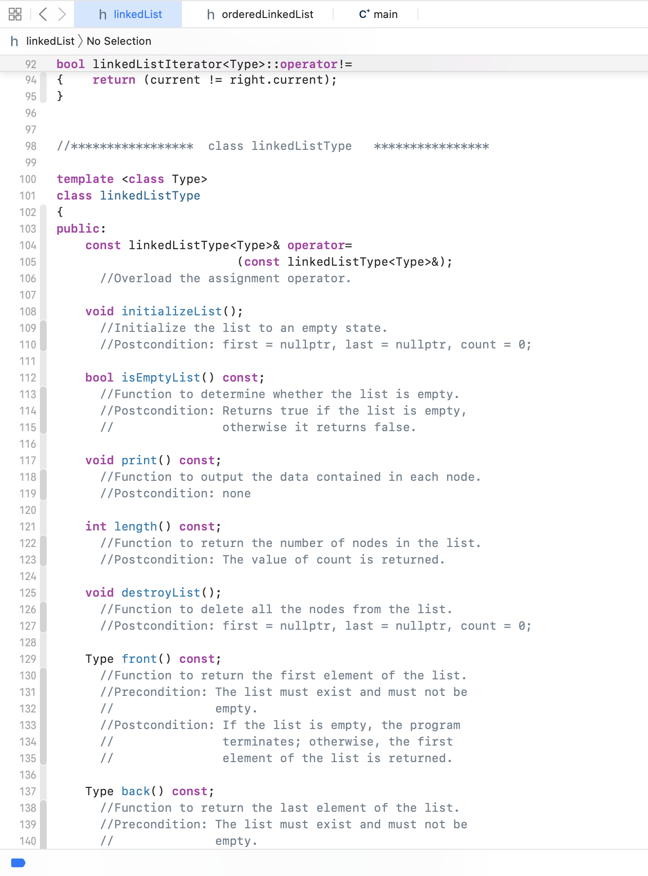 Solved Extend A Class Linkedlisttype By Updating The 