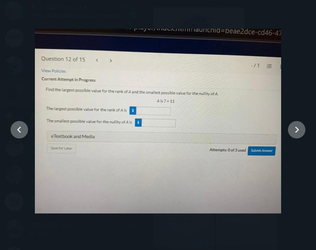 Solved Question 12 of 15 View Policies Current Attempt in | Chegg.com
