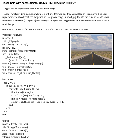 Using Matlab algorithms compute and write codes to | Chegg.com