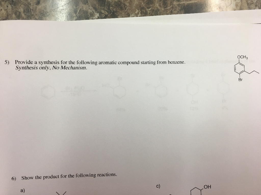 Solved OCH3 Provide a synthesis for the following aromatic | Chegg.com