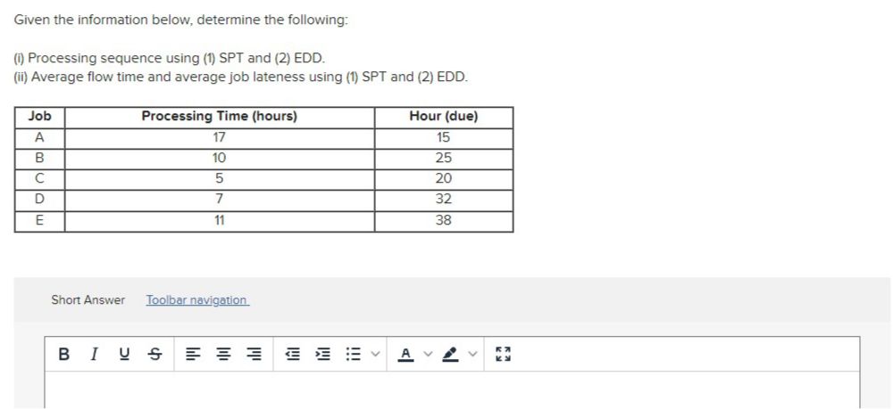 Solved Given the information below, determine the following: | Chegg.com