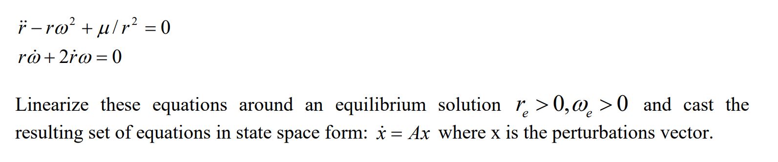 Solved Linearize these equations around an equilibrium | Chegg.com