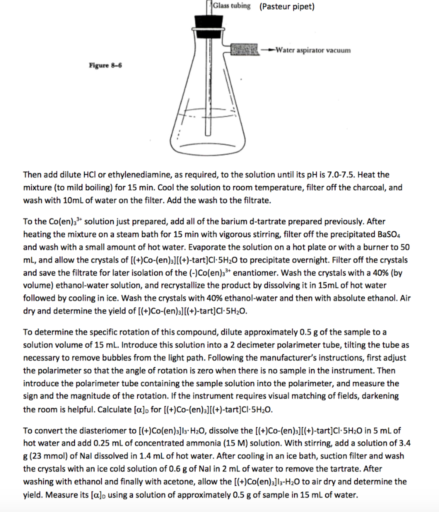 Solved Experimental Preparation of the resolving agent, | Chegg.com