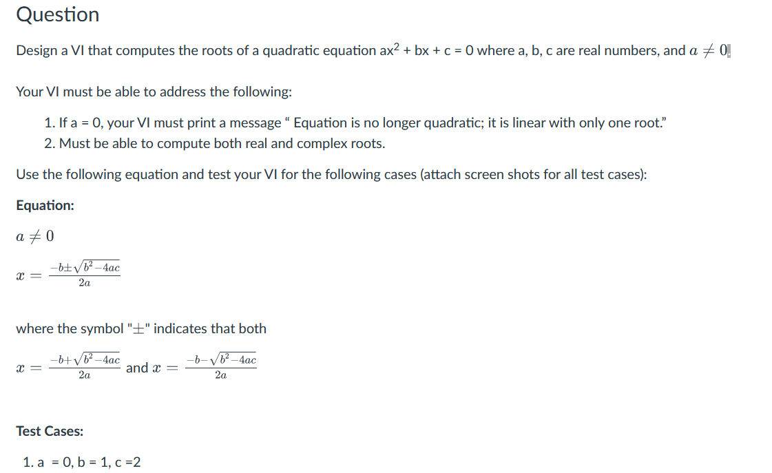 Solved Please use labview to complete this. Please do not | Chegg.com