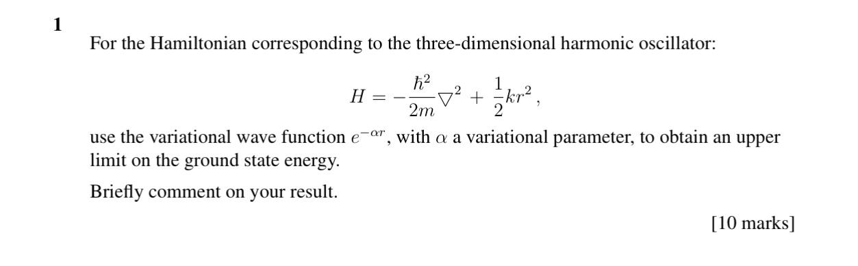 Solved For the Hamiltonian corresponding to the | Chegg.com
