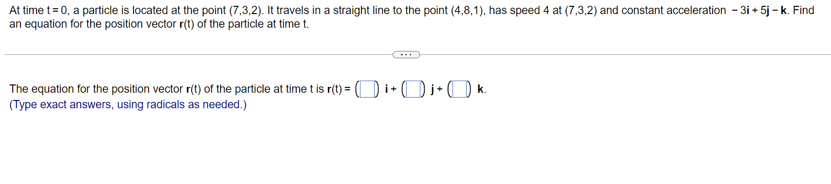 Solved Solve the following initial value problem for r as a | Chegg.com