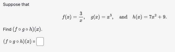 Solved For the function f(x)=2ex and g(x)=x5, find the | Chegg.com