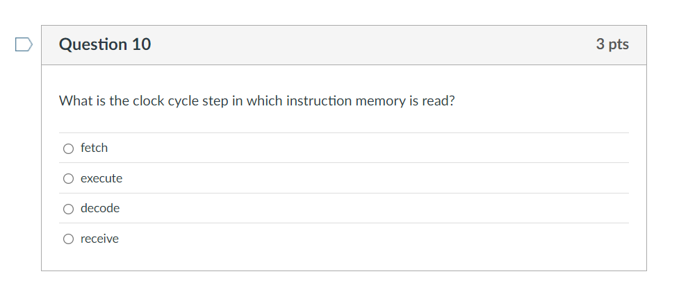 Solved Question 10What is the clock cycle step in which | Chegg.com