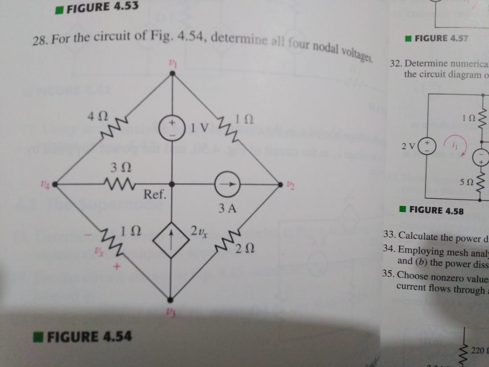 Solved FIGURE 4.5328. ﻿For the circuit of Fig. 4.54, | Chegg.com