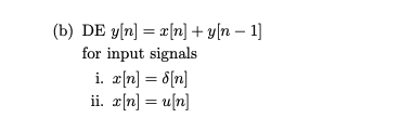 Solved Find the output y[n] of each of the following systems | Chegg.com