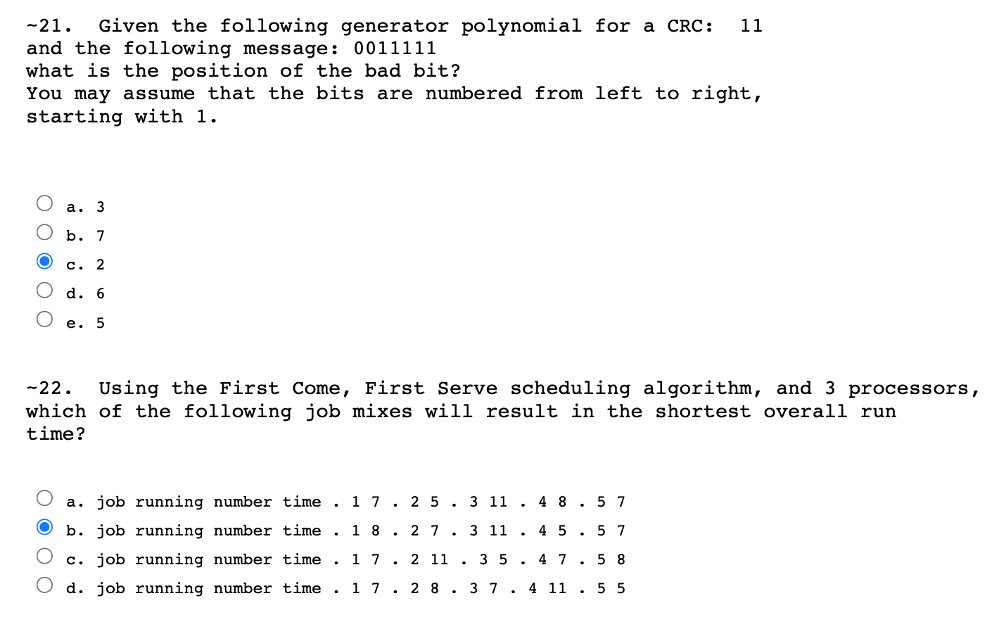Solved -21. Given the following generator polynomial for a | Chegg.com