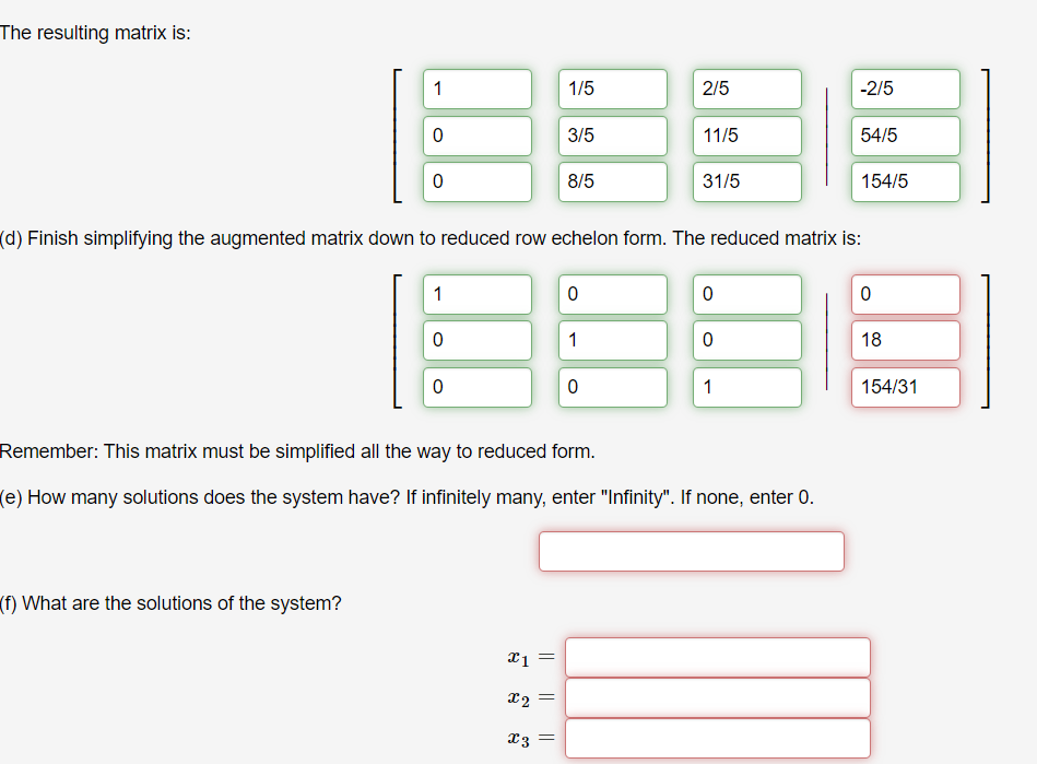 Solved change this current matrix to reduced row echelon | Chegg.com