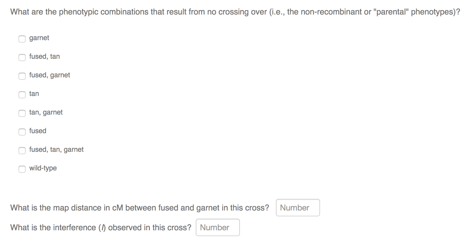 Solved In Drosophila, the fused mutation (fu) causes fused | Chegg.com