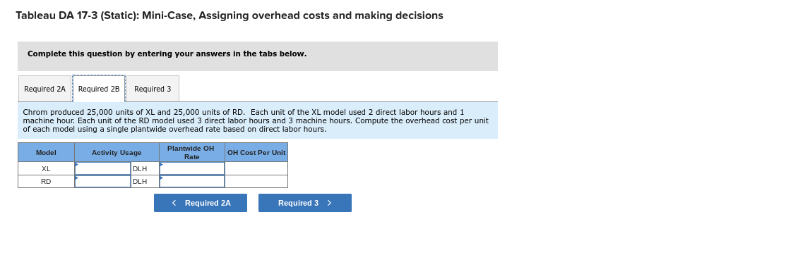 Solved Tableau DA 17-3 (Static): Mini-Case, Computing and | Chegg.com
