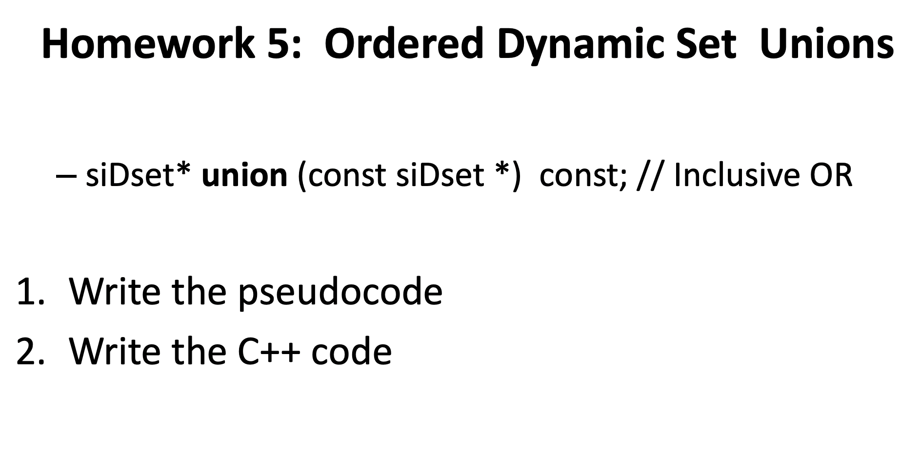 Solved Homework: \#5: Dynamic Sets Objects / Structures you | Chegg.com