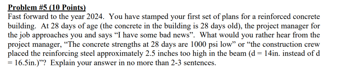 Solved Problem 5 10 Points Fast Forward To The Year 2024 Chegg