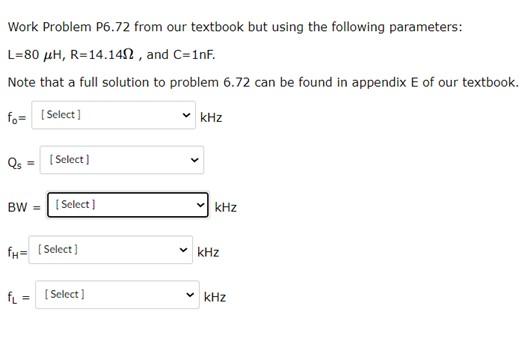 Solved Work Problem P6.72 from our textbook but using the | Chegg.com