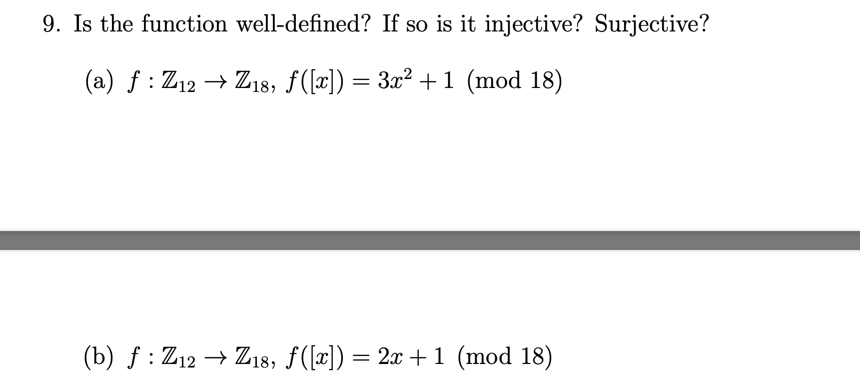 Solved 9. Is the function well-defined? If so is it | Chegg.com