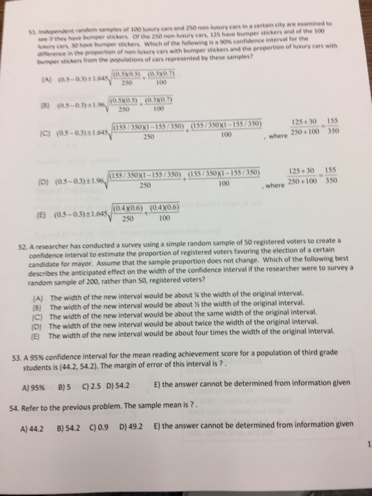 Solved Using the following data for questions 1 and 2: On a | Chegg.com