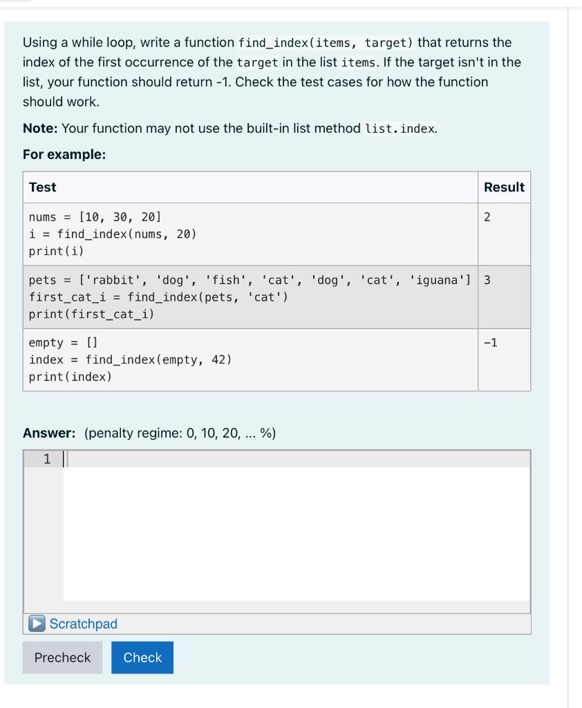 Solved Using A While Loop Write A Function Chegg