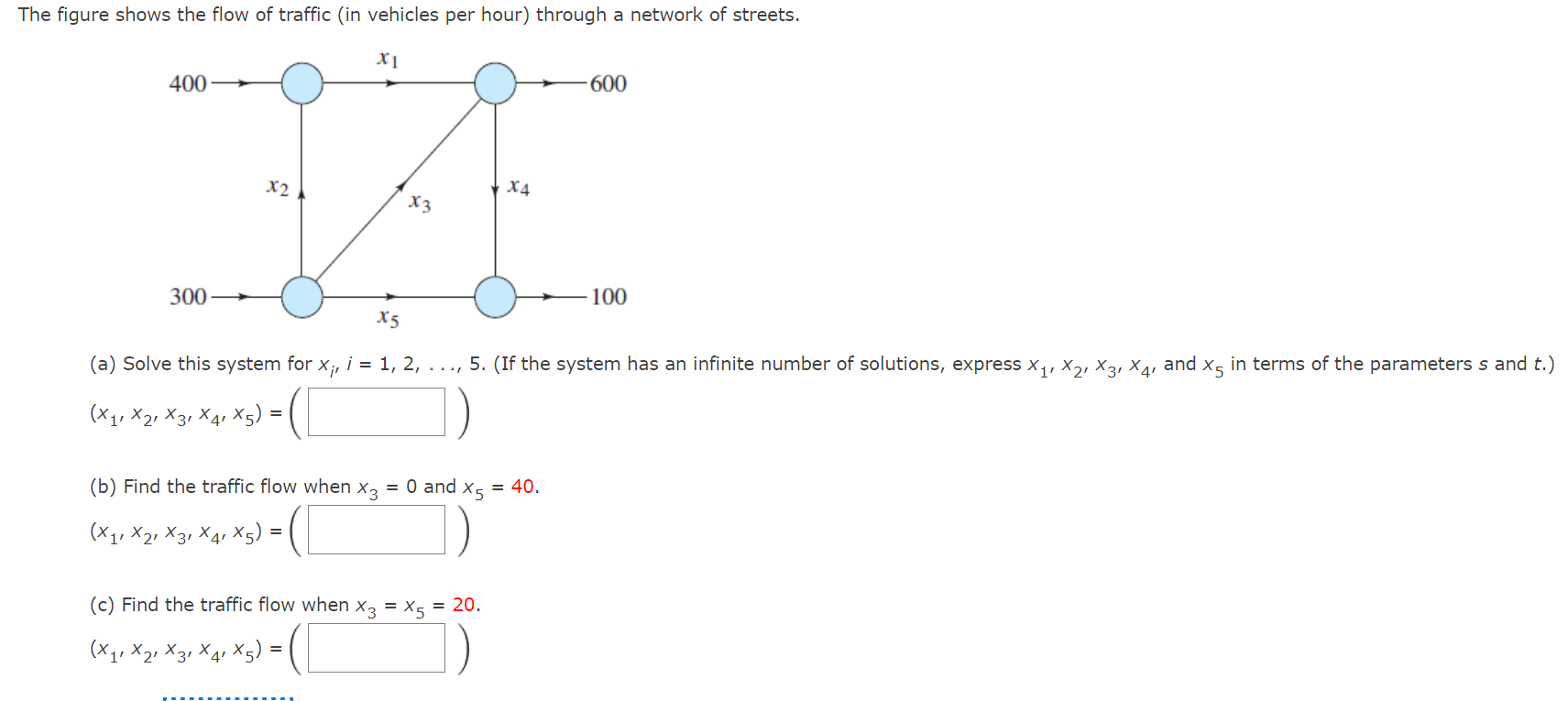 Solved A Solve This System For Xi I 1 2 … 5 If The