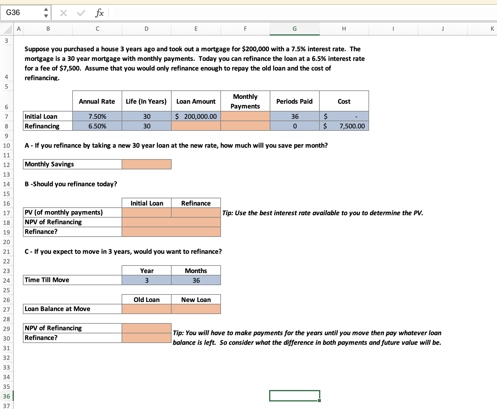 Solved Suppose you purchased a house 3 ﻿years ago and took | Chegg.com