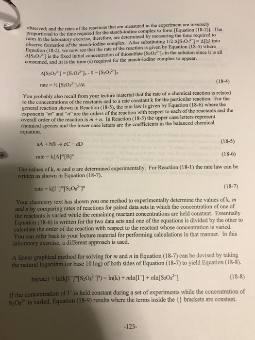 Solved Kineties 1 Prelaboratory Assignment Name and Drawer | Chegg.com