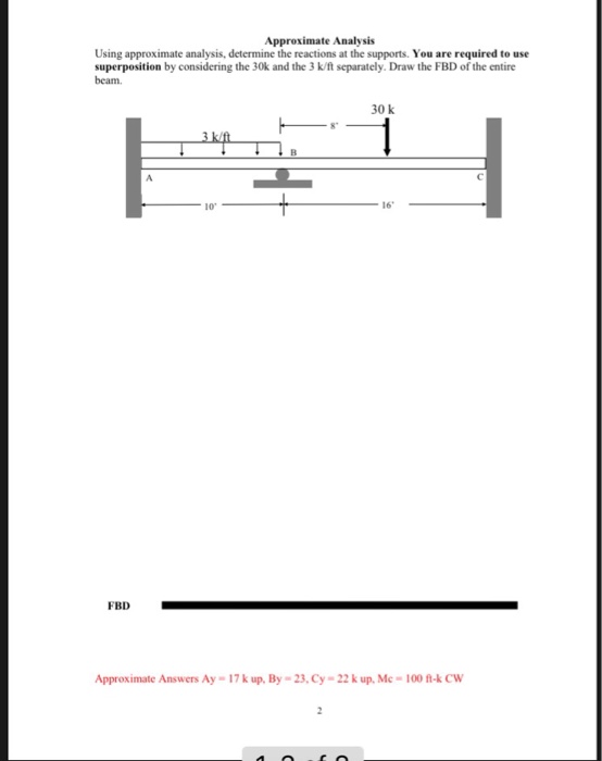Solved Approximate Analysis Using approximate analysis, | Chegg.com