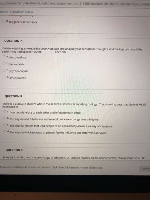 Solved apps/assessment/take/launch.jsp?course assessment jd- | Chegg.com