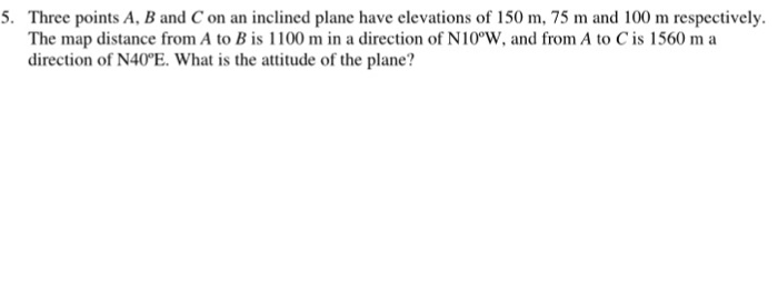 Solved Geology- three point problem I | Chegg.com