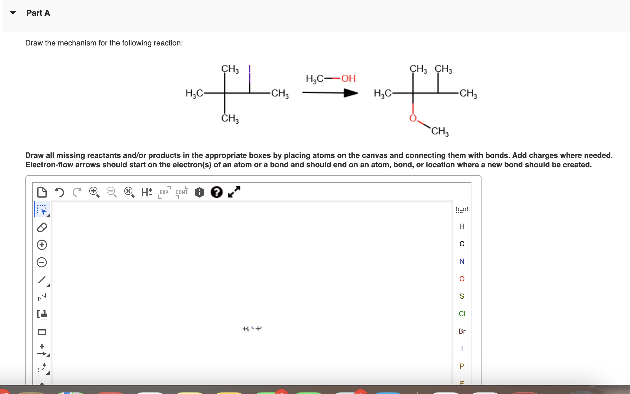 Draw the mechanism for the following reaction: Draw | Chegg.com