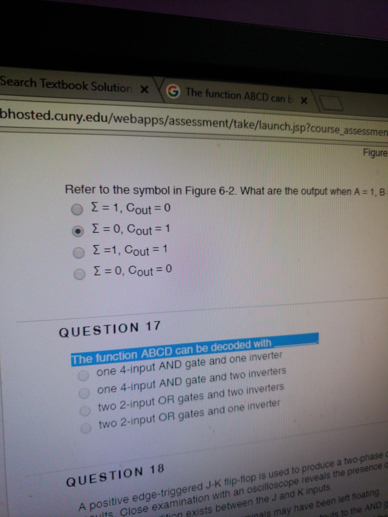 Solved Search Textbook Solutio r × G)The function ABCD can b | Chegg.com