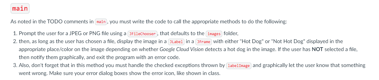 Specification In the starter you are given two .java | Chegg.com