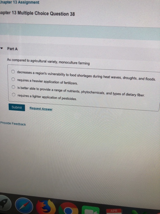 Solved hapter 13 Assignment apter 13 Multiple Choice | Chegg.com