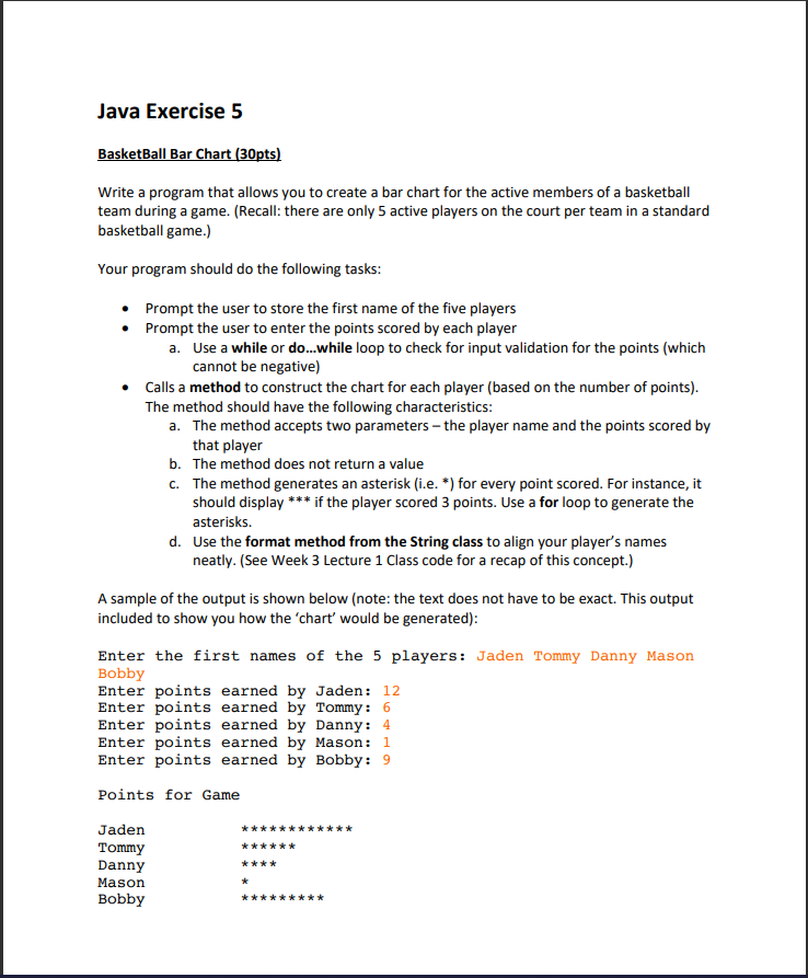 Solved I'm only have issue with how to create a method so | Chegg.com