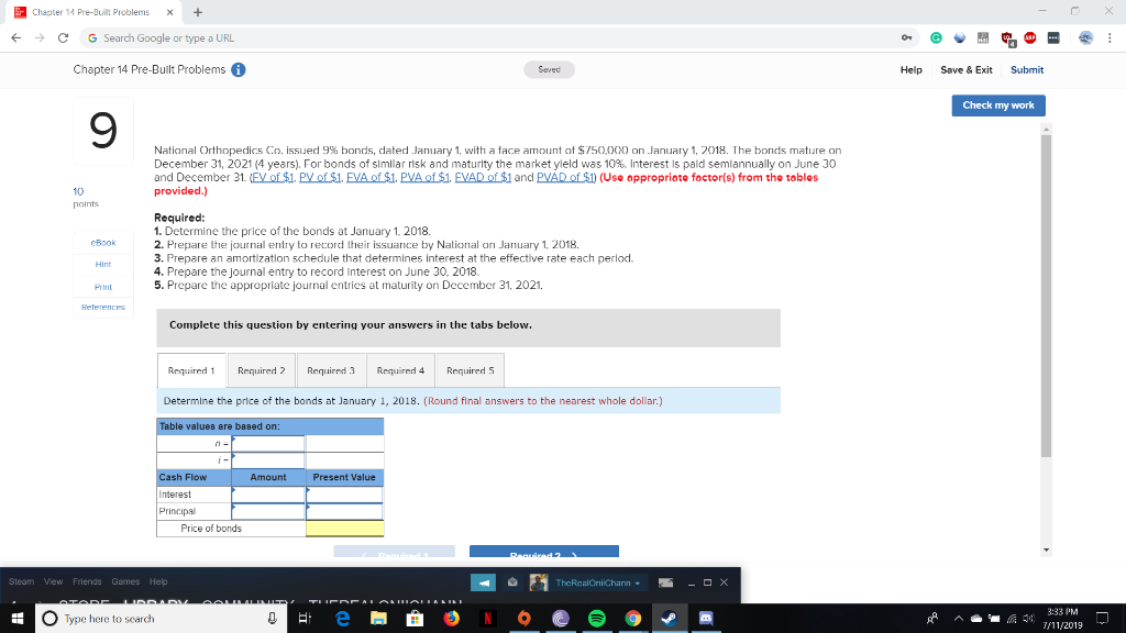 Solved - Chapter 14 Pre-Built Problems x + € → C G Search | Chegg.com