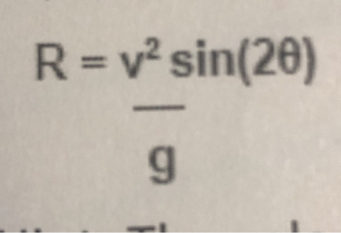 Solved The range of a projectiles is dependent on the | Chegg.com