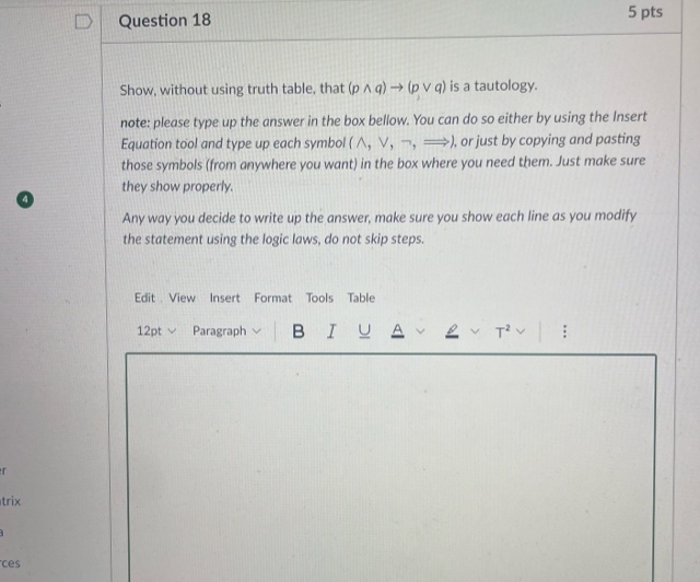 Solved Lets consider the following two statements: | Chegg.com