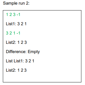 Solved struct node * difference(struct node *hPtr1, struct | Chegg.com