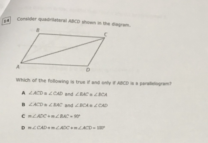 Solved 4Consider quadrilateral ABCD shown in the diagram | Chegg.com Solved 4Consider quadrilateral ABCD shown in the diagram | Chegg.com