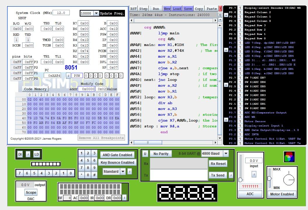 Using EDsim51 simulator only. Modify the program | Chegg.com