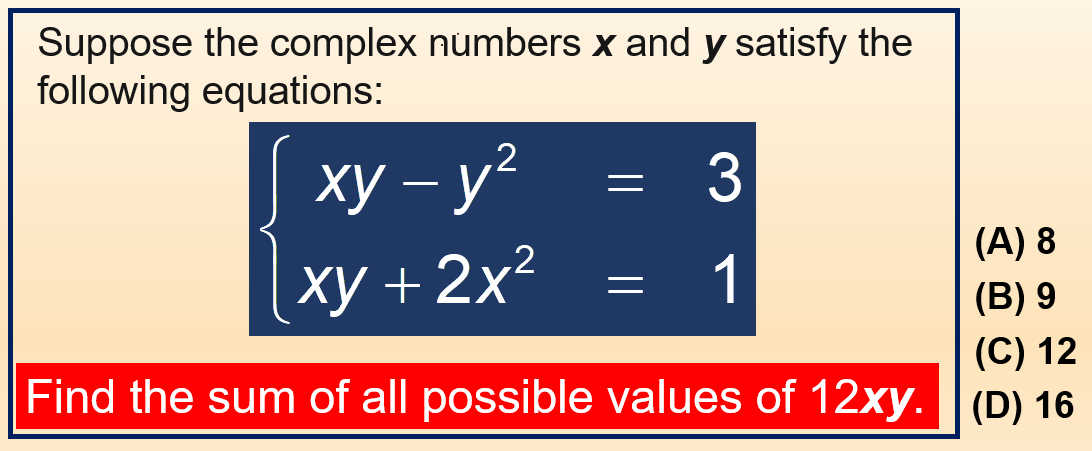 Solved Suppose the complex numbers x and y satisfy the | Chegg.com