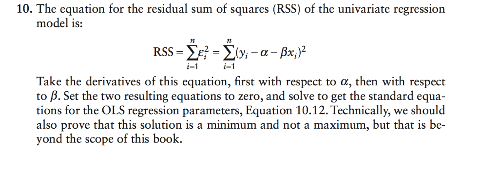 Residual Sum Of Squares Equation Slide Share