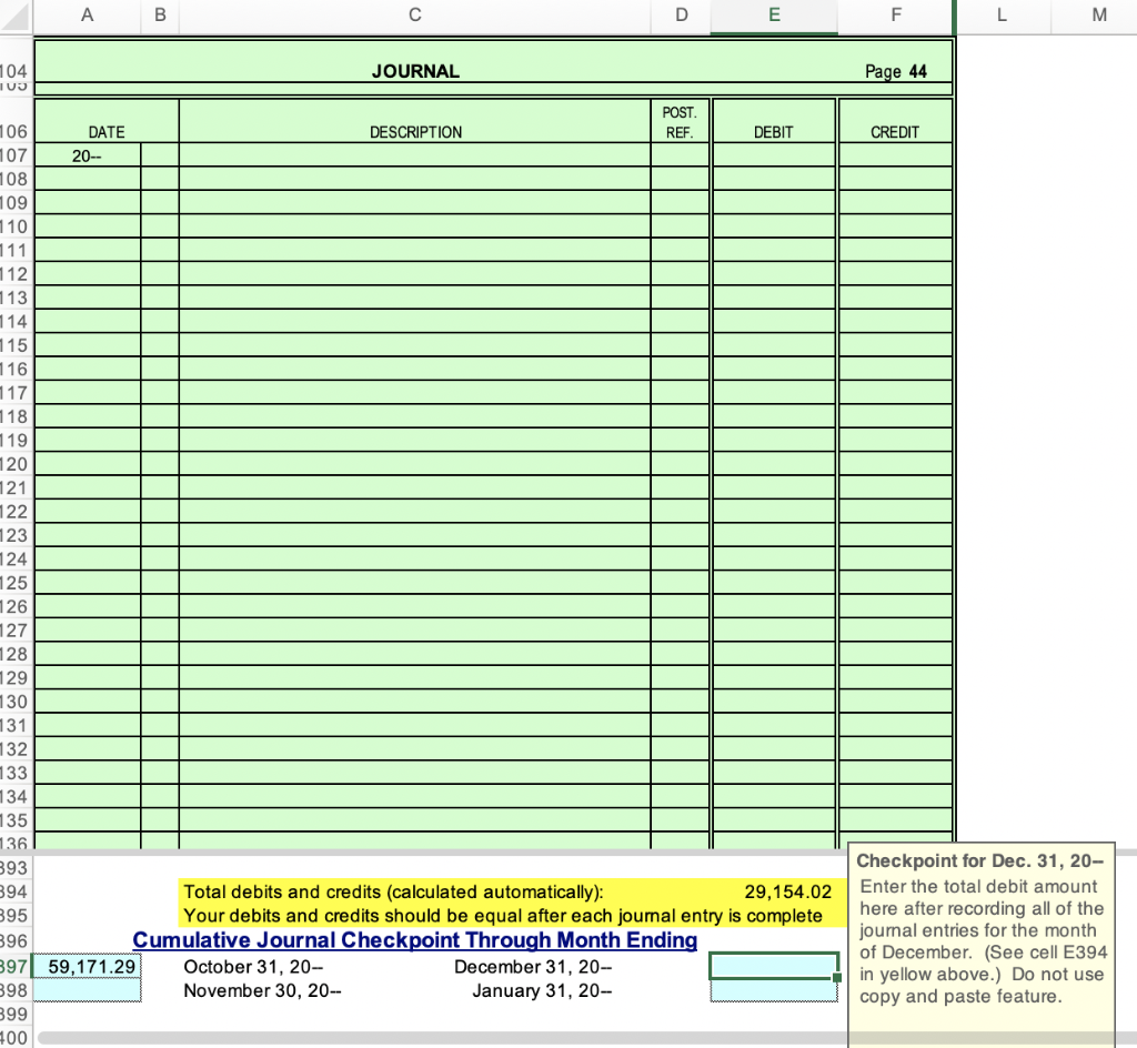 Excel Instructions CAUTION: Read Appendix A for | Chegg.com