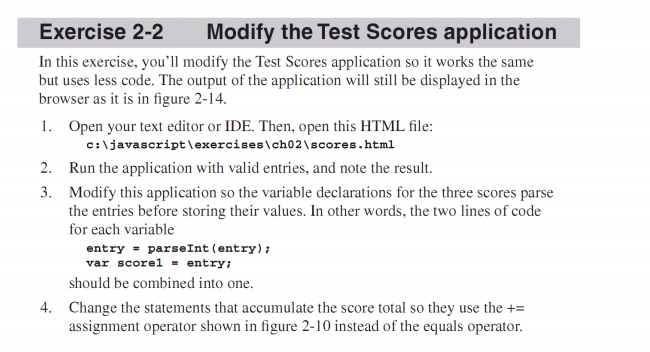 Solved Exercise 2-1 Modify the Miles Per Gallon application | Chegg.com